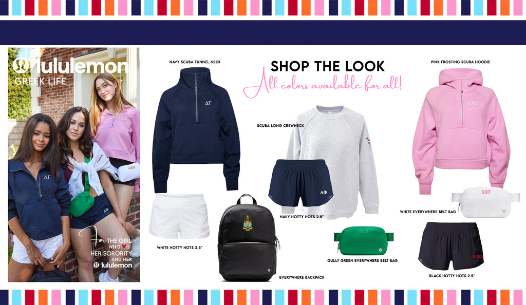 SLS is proud to be the exclusive vendor of lululemon Greek Life